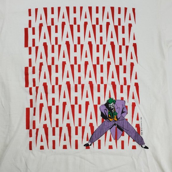 DC Comics | Shirts | Vtg 8s Batman Joker Haha Graphic Art Print Comic ...
